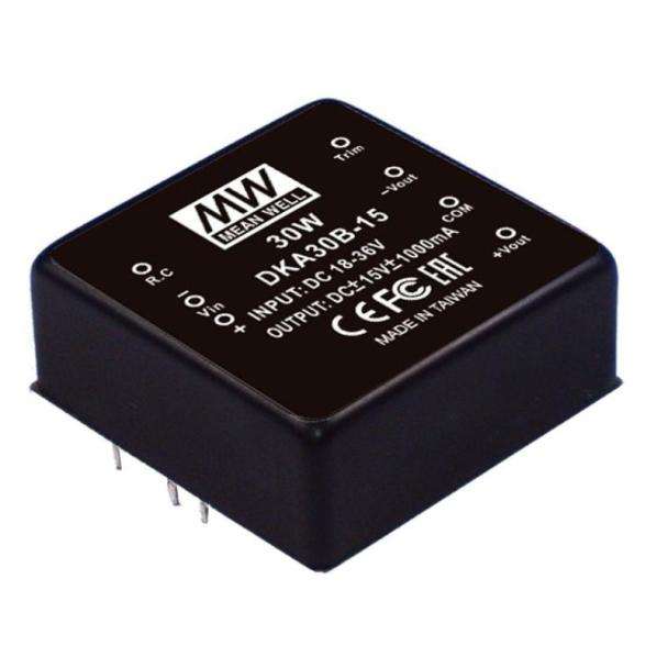 MEAN WELL DKA30C-15 DC to DC Converter 30W ±15V 1000mA Module type ...