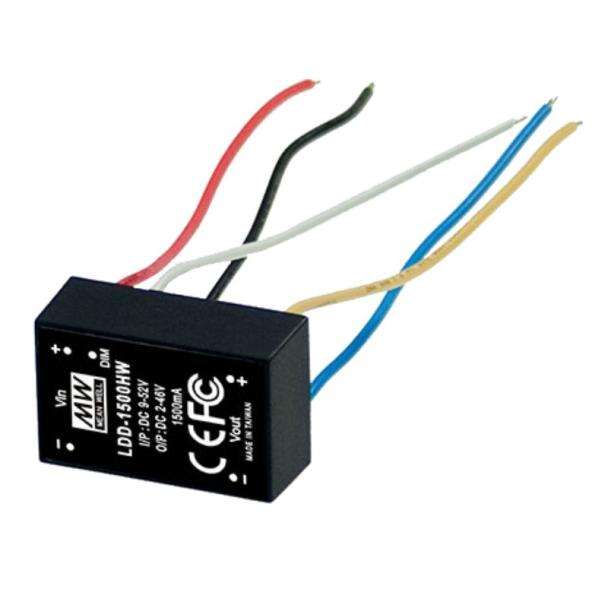 MEAN WELL LDD-1000HW DC-DC LED Driver 52W 2-52VDC 1000mA Buck Type ...