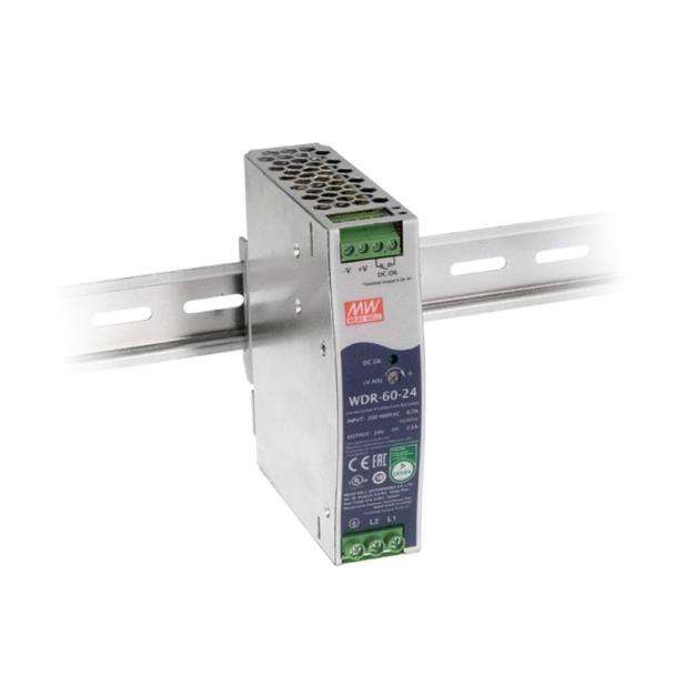 MEAN WELL WDR-60-12 DIN Rail 60W 12V 5A Wide Input Power Supply | Power ...