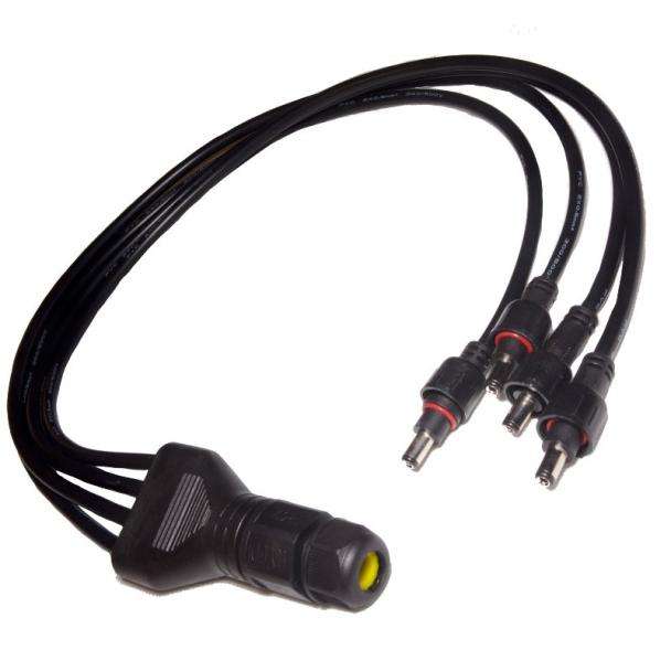 Power Source WSC14-4P1J Splitter cable 500mm IP67 connector to 4 x P1J ...