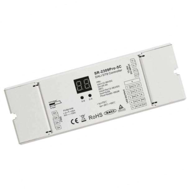 SUNRICHER SR-2309PRO-5C DALI-2 RGBCW + CCT LED Controller | Power ...